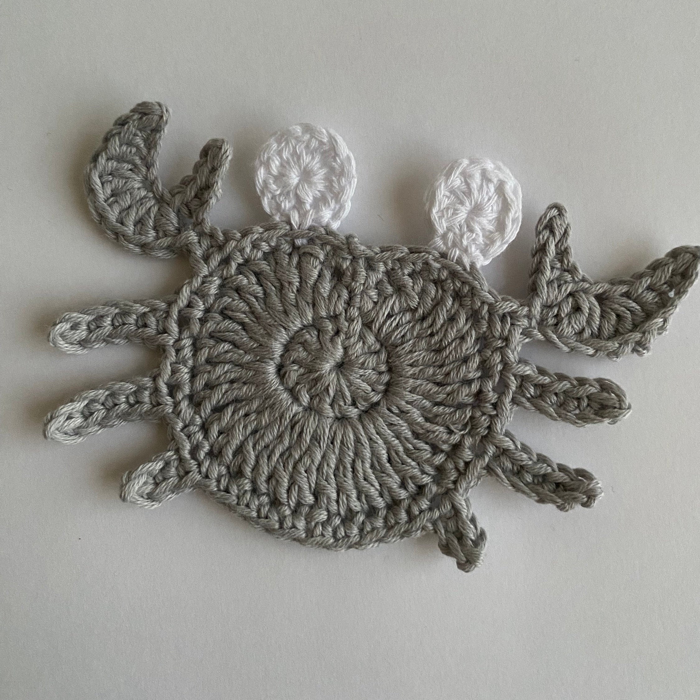 Crab Crochet Pattern, Crochet Crab Pattern, Crab Appliqué, Easy Crochet ...