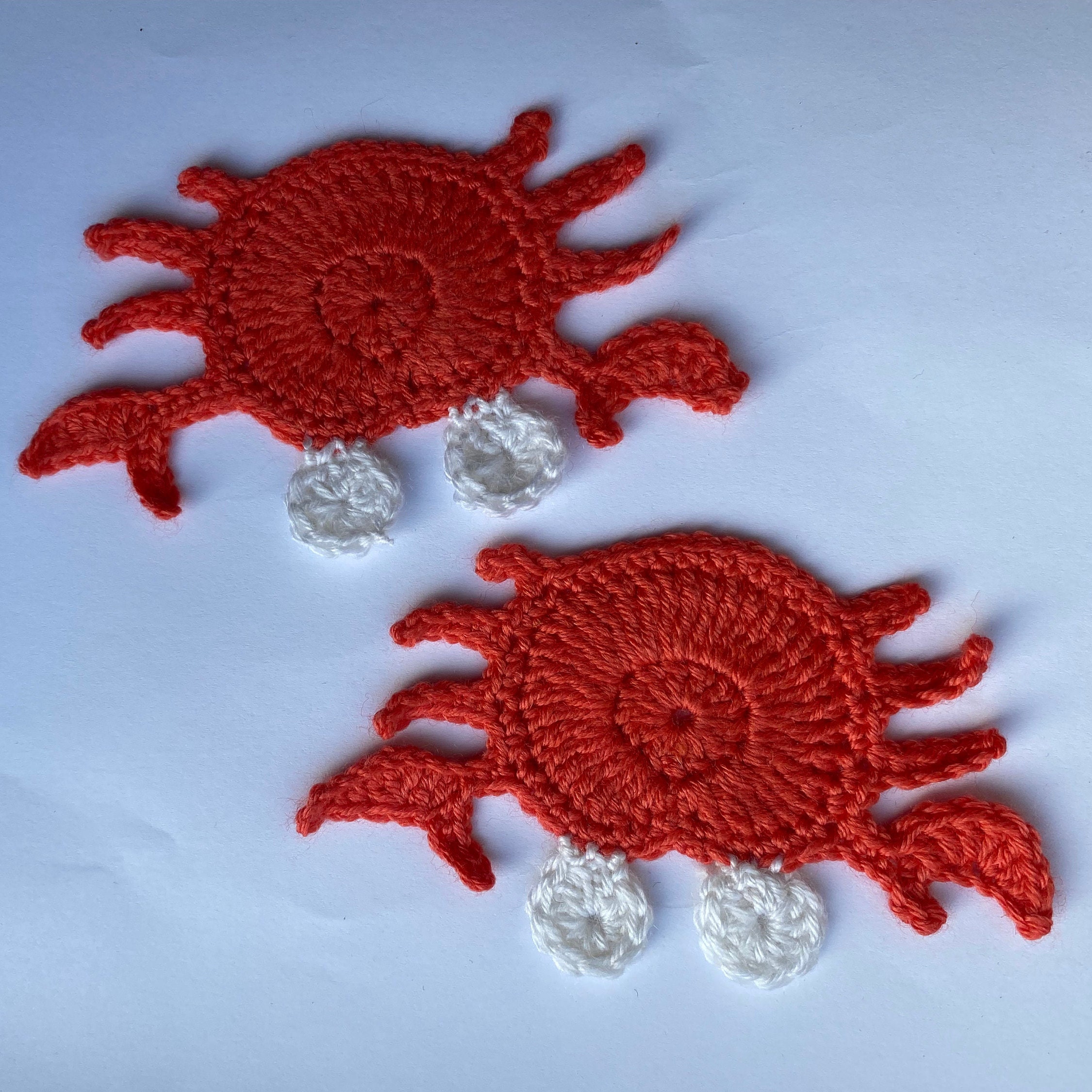 Crab Crochet Pattern, Crochet Crab Pattern, Crab Appliqué, Easy Crochet ...