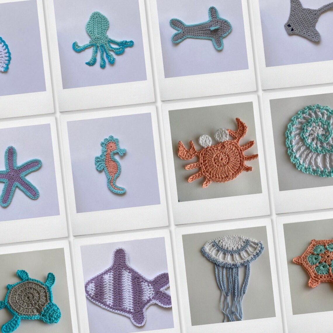 Seahorse Crochet Pattern, Seahorse Applique, Sea Motif - Etsy