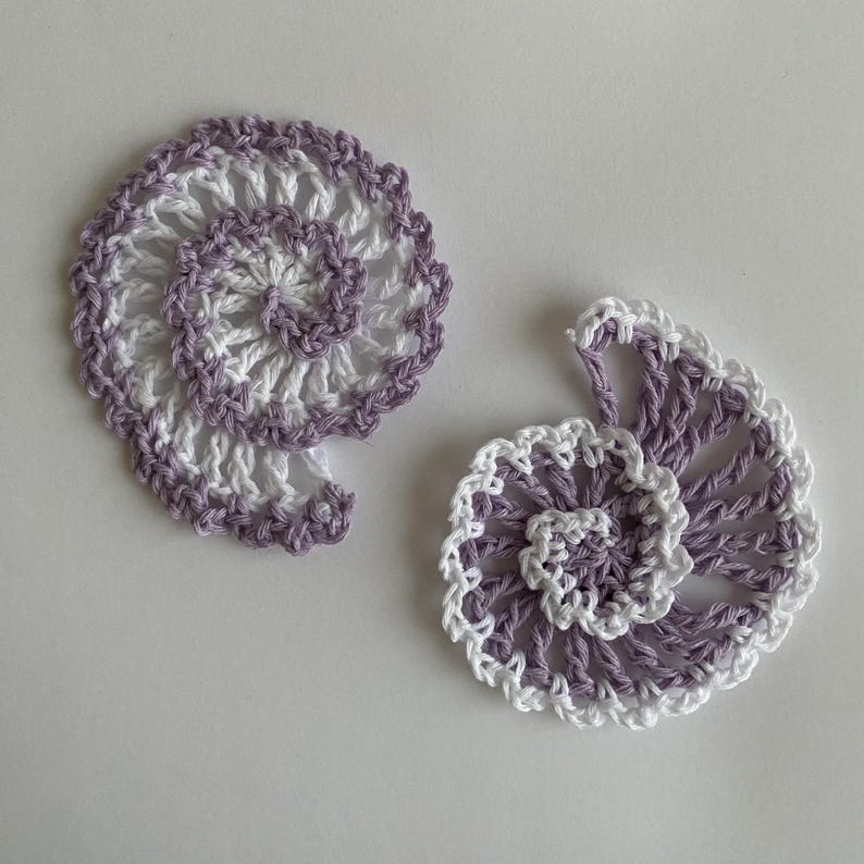Shell Crochet Pattern, Seashell Appliqué, Sea Motif, Sealife Crochet ...
