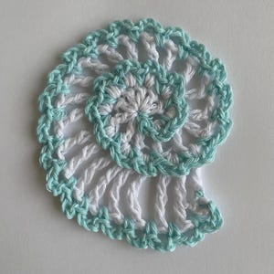 Shell Crochet Pattern, Seashell Appliqué, Sea Motif, Sealife Crochet ...