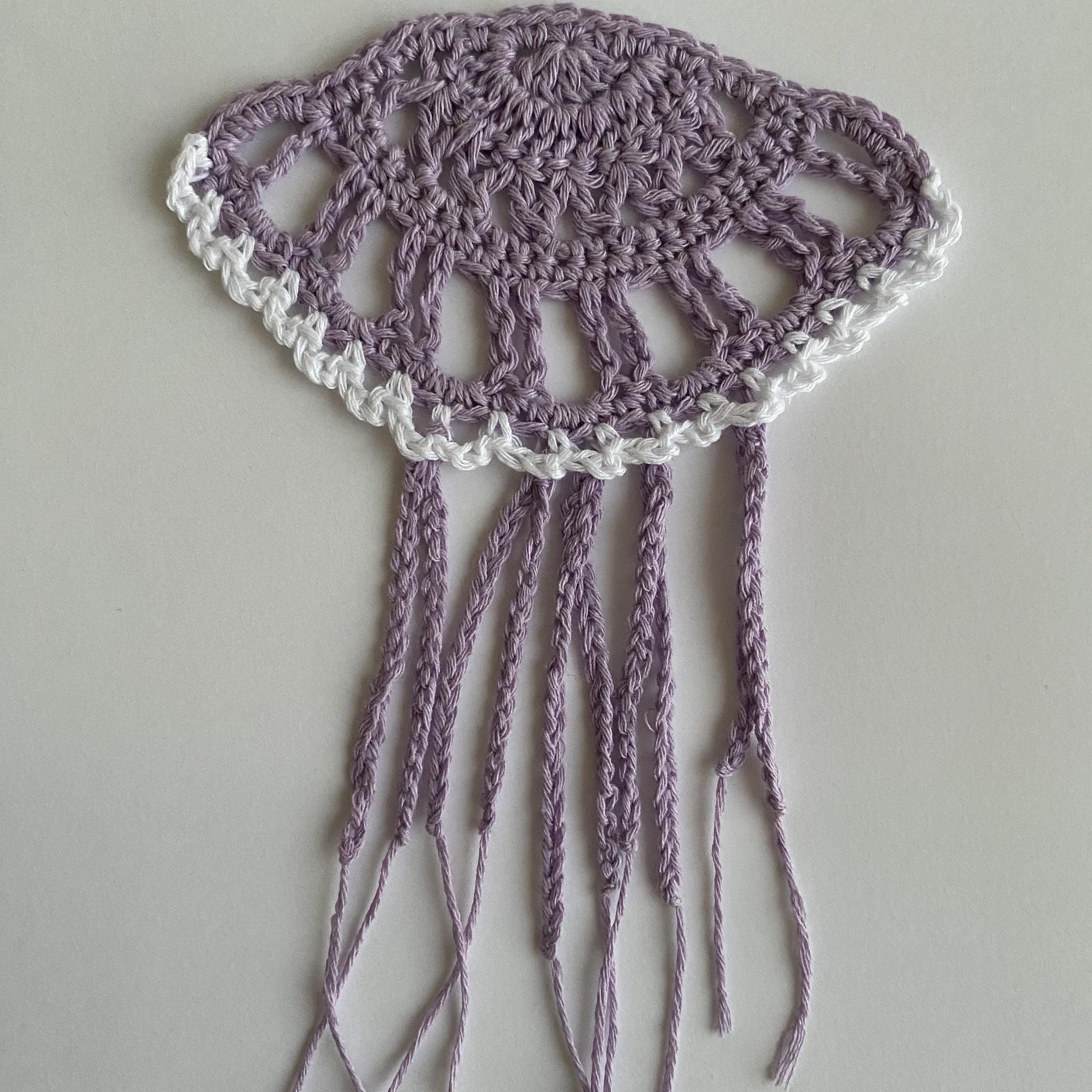 Jellyfish Crochet Pattern, Jellyfish Appliqué, Sea Motif, Sealife ...