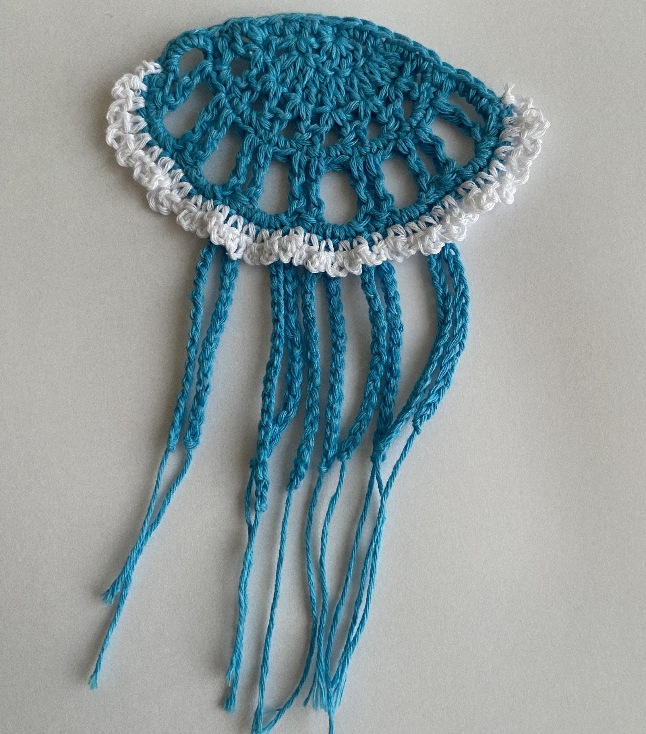 Jellyfish Crochet Pattern, Jellyfish Appliqué, Sea Motif, Sealife ...