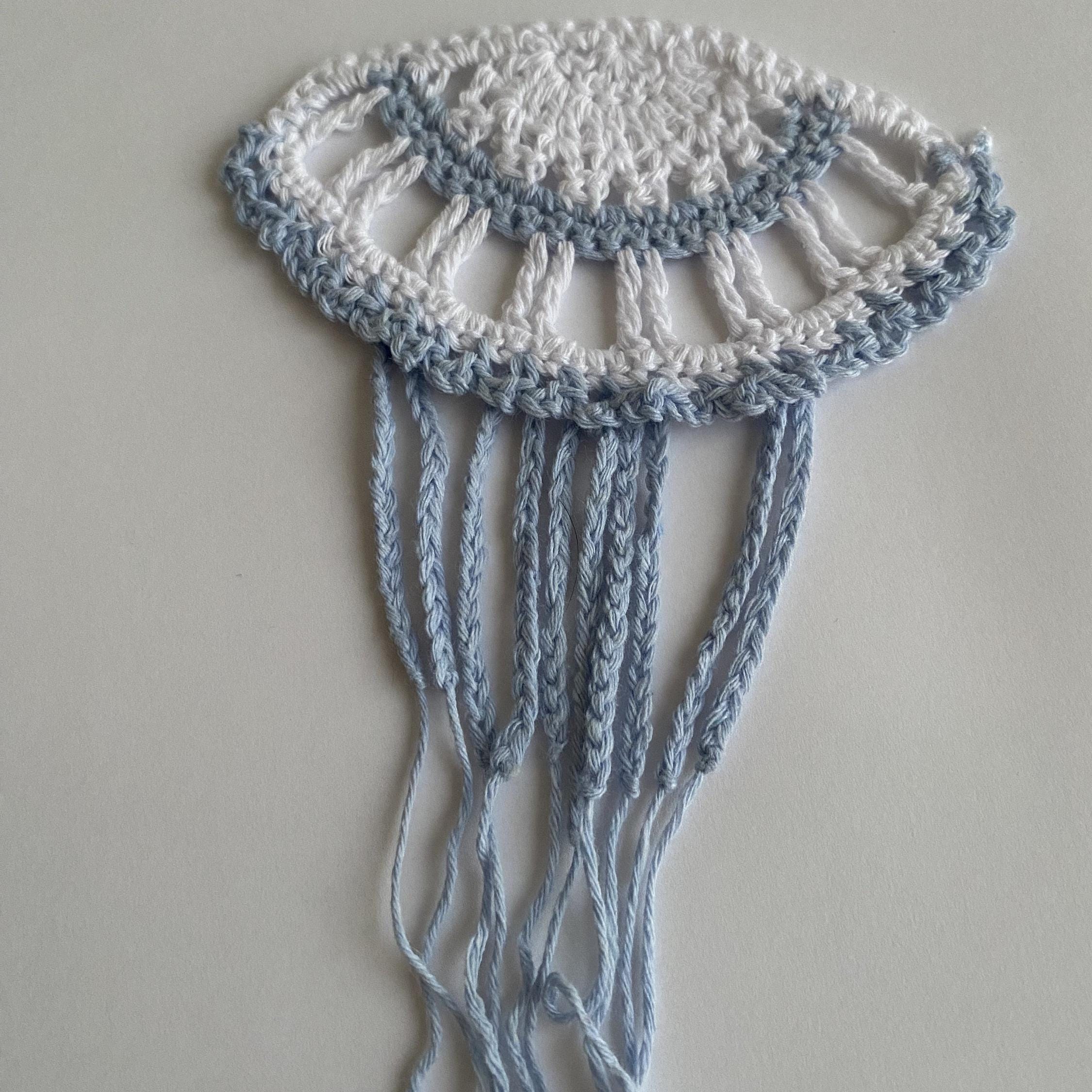 Jellyfish Crochet Pattern, Jellyfish Appliqué, Sea Motif, Sealife ...