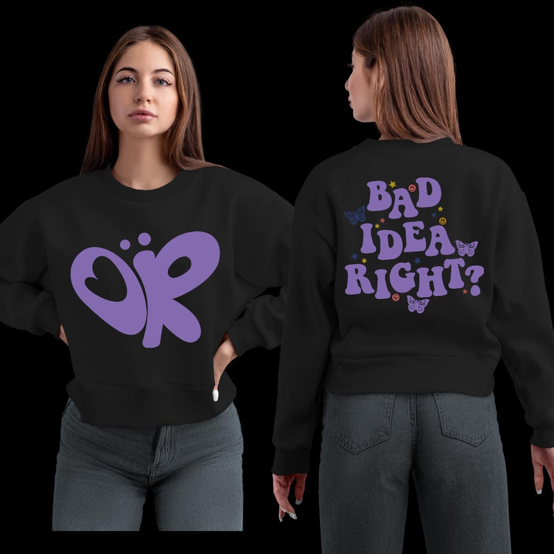 Olivia Rodrigo Concert Fan Sweatshirt Various Sizes and Colours Front ...