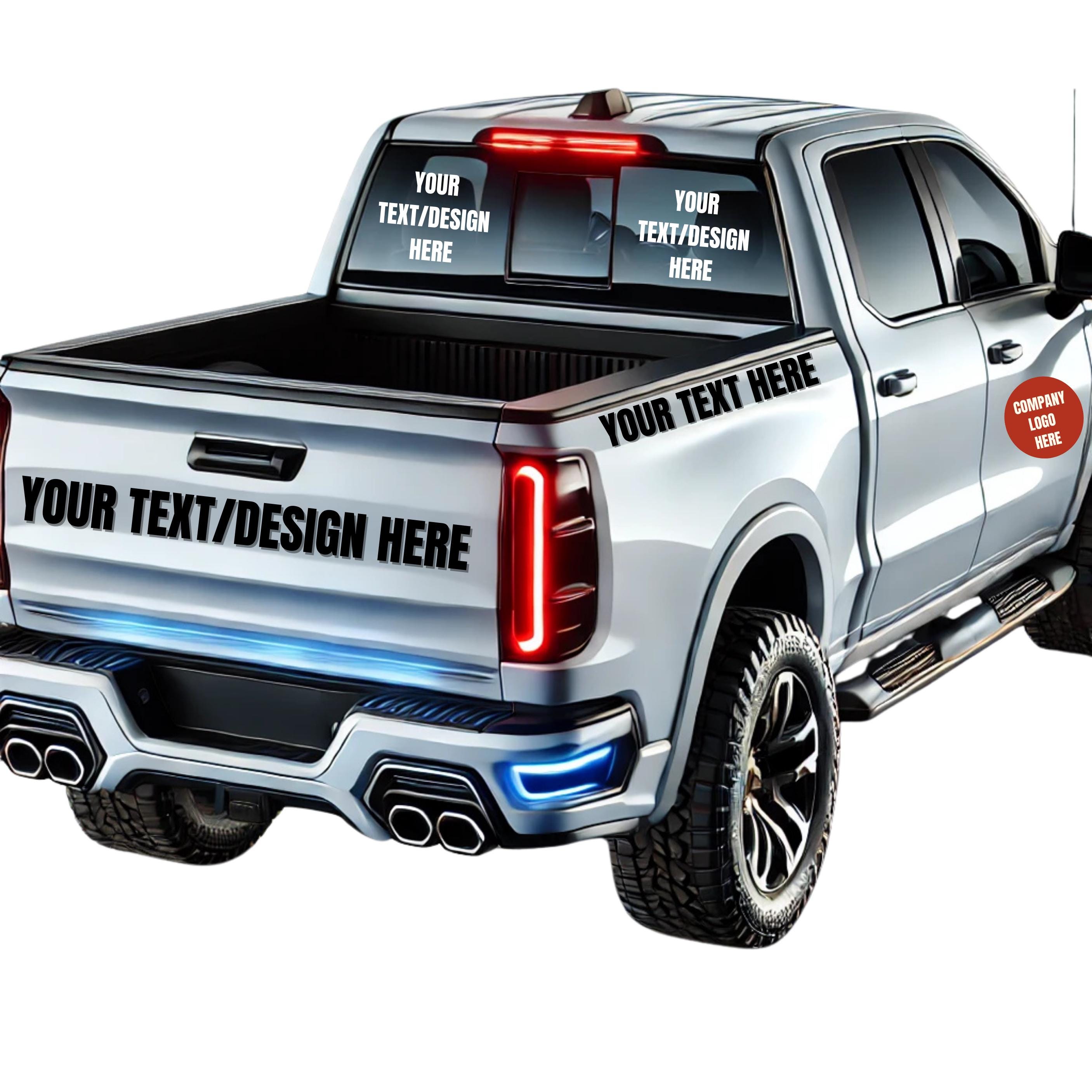 Custom Truck Decal Personalized Vinyl Sticker Business Logo Car Window ...