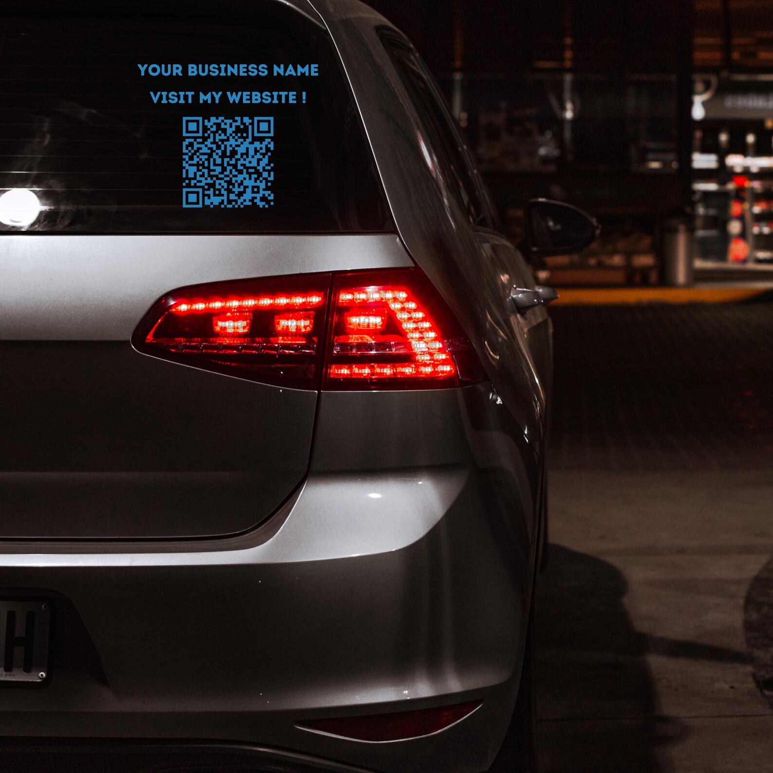 Custom QR Code Car Decal Business Promotion Sticker Social Media QR ...