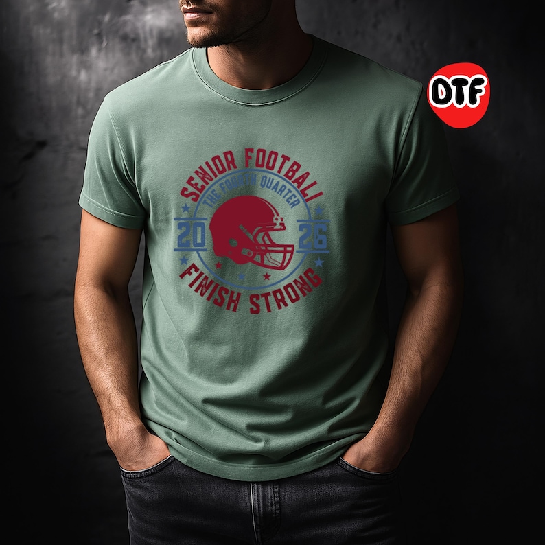 Custom Senior Football 2026 the Fourth Quarter DTF Transfer Ready to ...