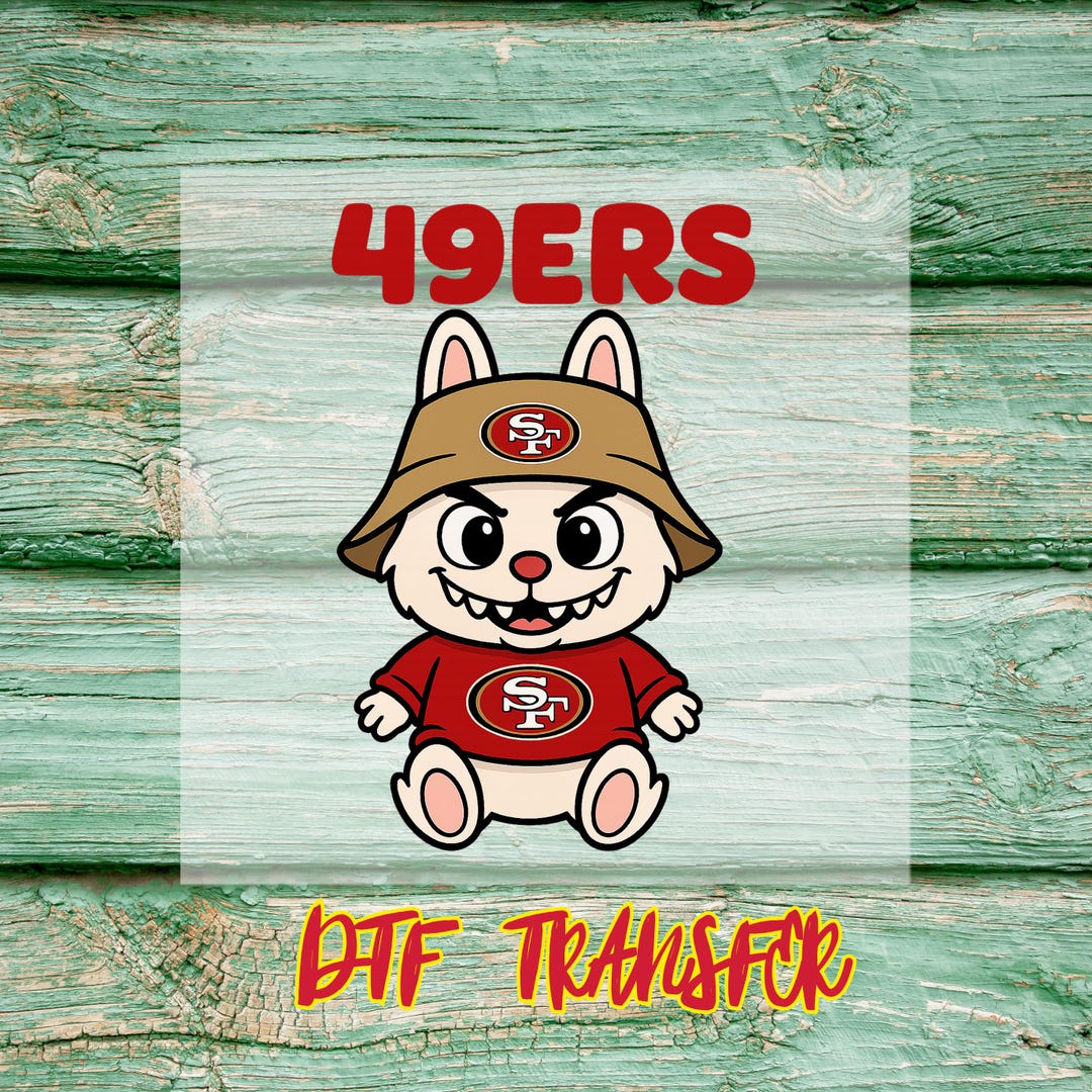 Labubu Dtf Transfer, Ready to Press Iron On, Cute Bunny Character ...