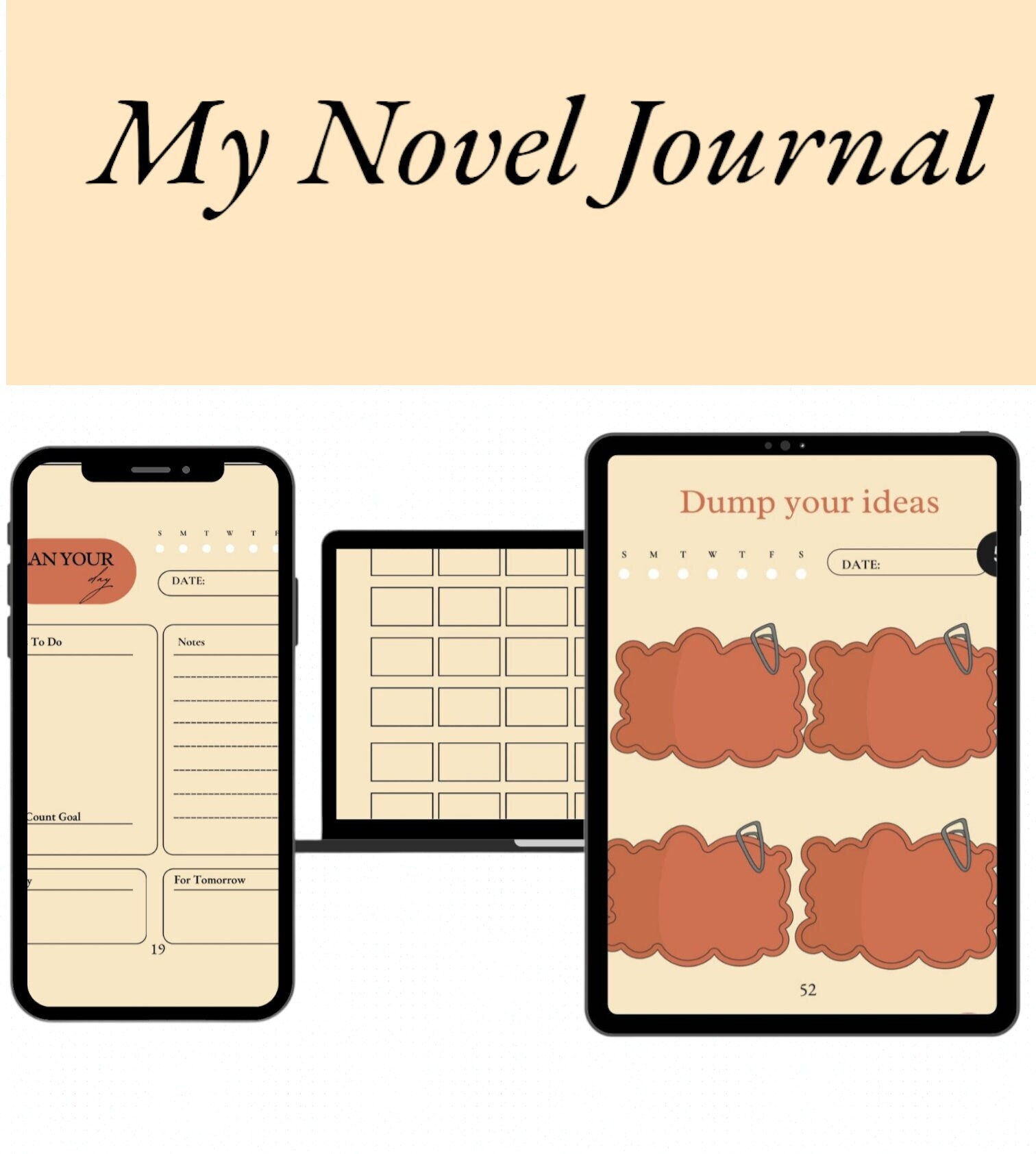 My Novel Journal - A Writing Guide, Planner and Notebook for Your Novel ...