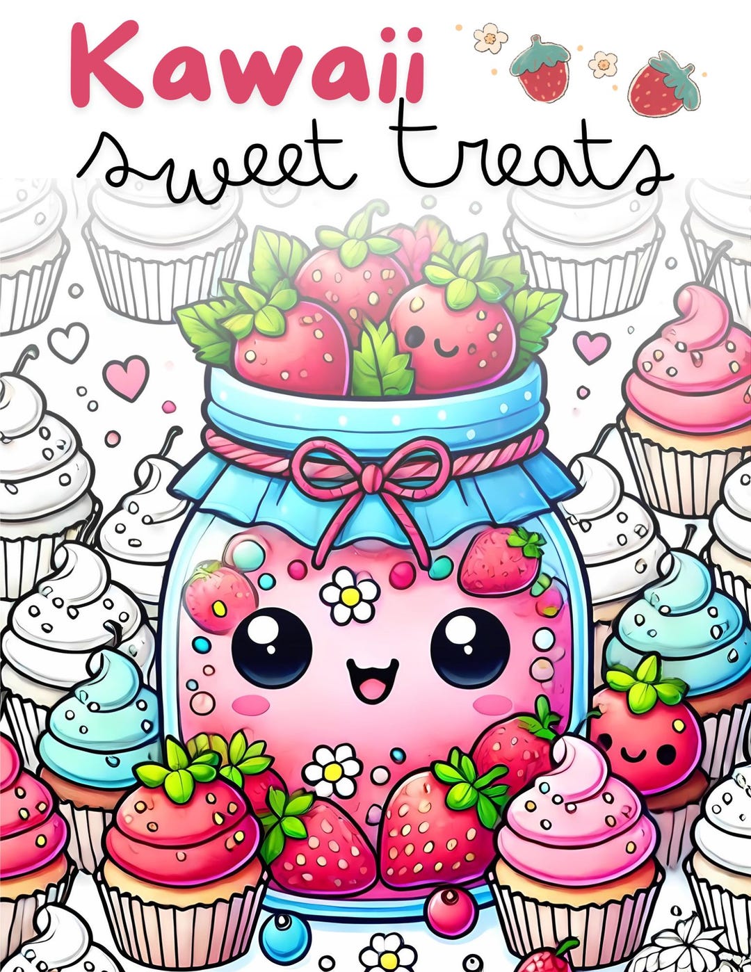 Adorable Kawaii Treats Coloring Pages | Instant Download Printable ...