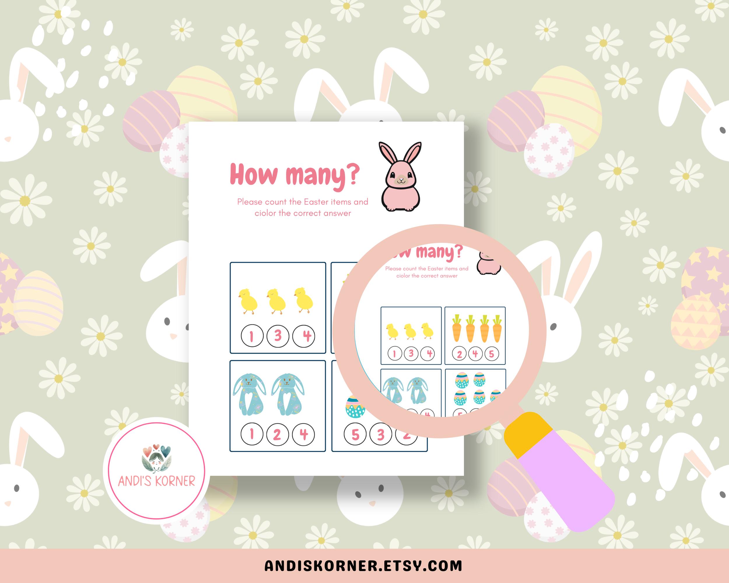 Easter Activity Pack for Kids – 18 Printable Pages | Coloring, Games ...