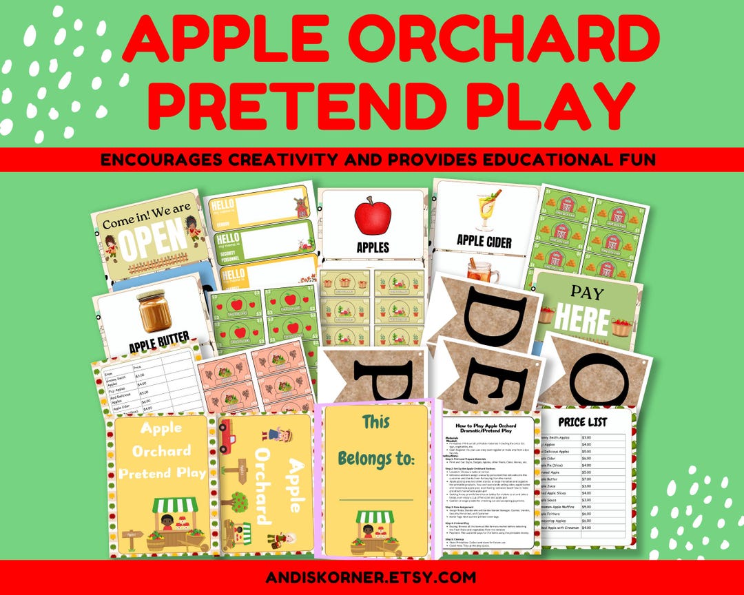 Apple Orchard Pretend Play Center | Pretend Play | Classroom Dramatic ...