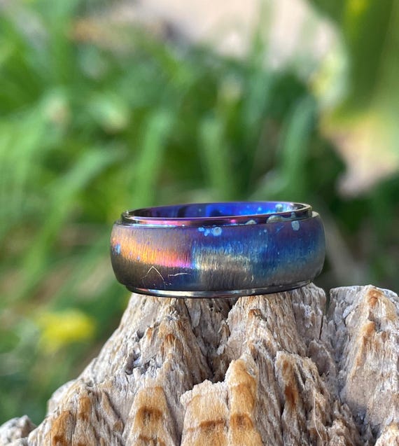 Heat treated titanium ring store