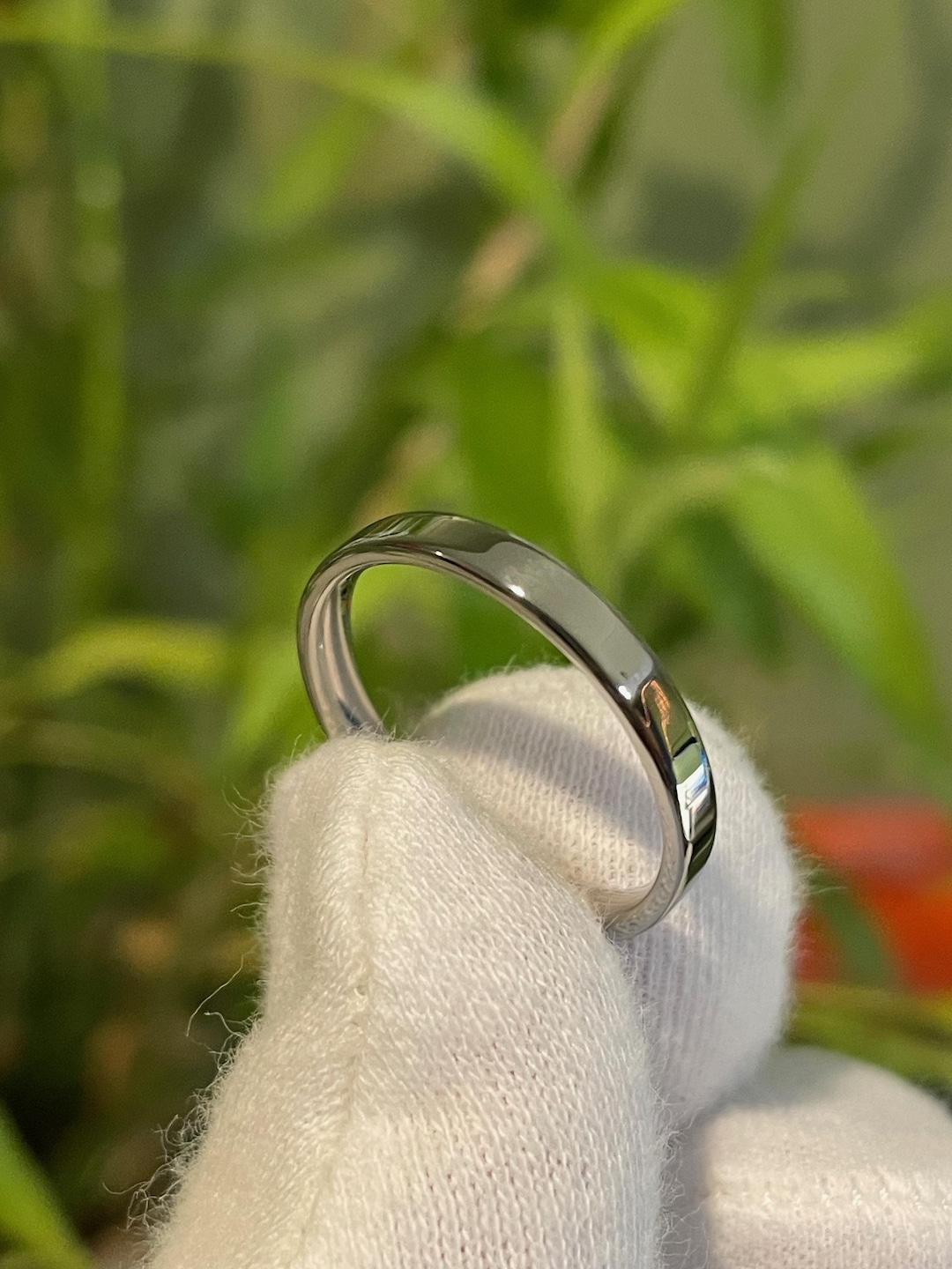 Low/thin Flat Titanium Ring, Simple Polished Minimal Jewelry - Etsy