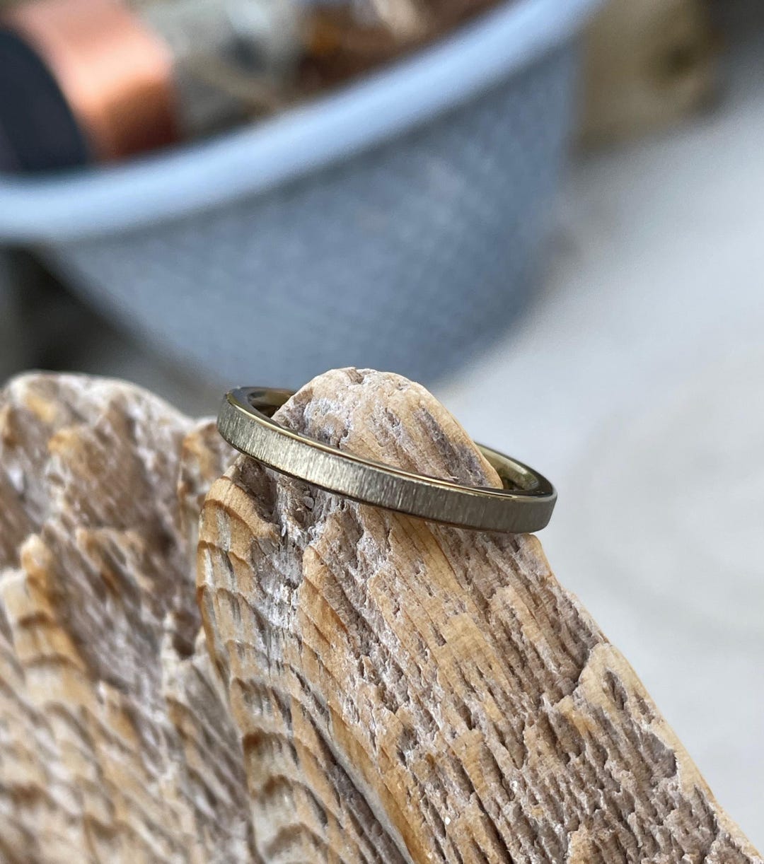 US Size 5, Heat Treated/colored Titanium Ring, 2mm Flat Profile - Etsy