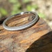 Sandblasted Titanium Silver Stackable Ring Wedding Band - Etsy