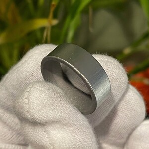 Unique Titanium Ring - Wedding Band, Combination Light Frost/dark ...