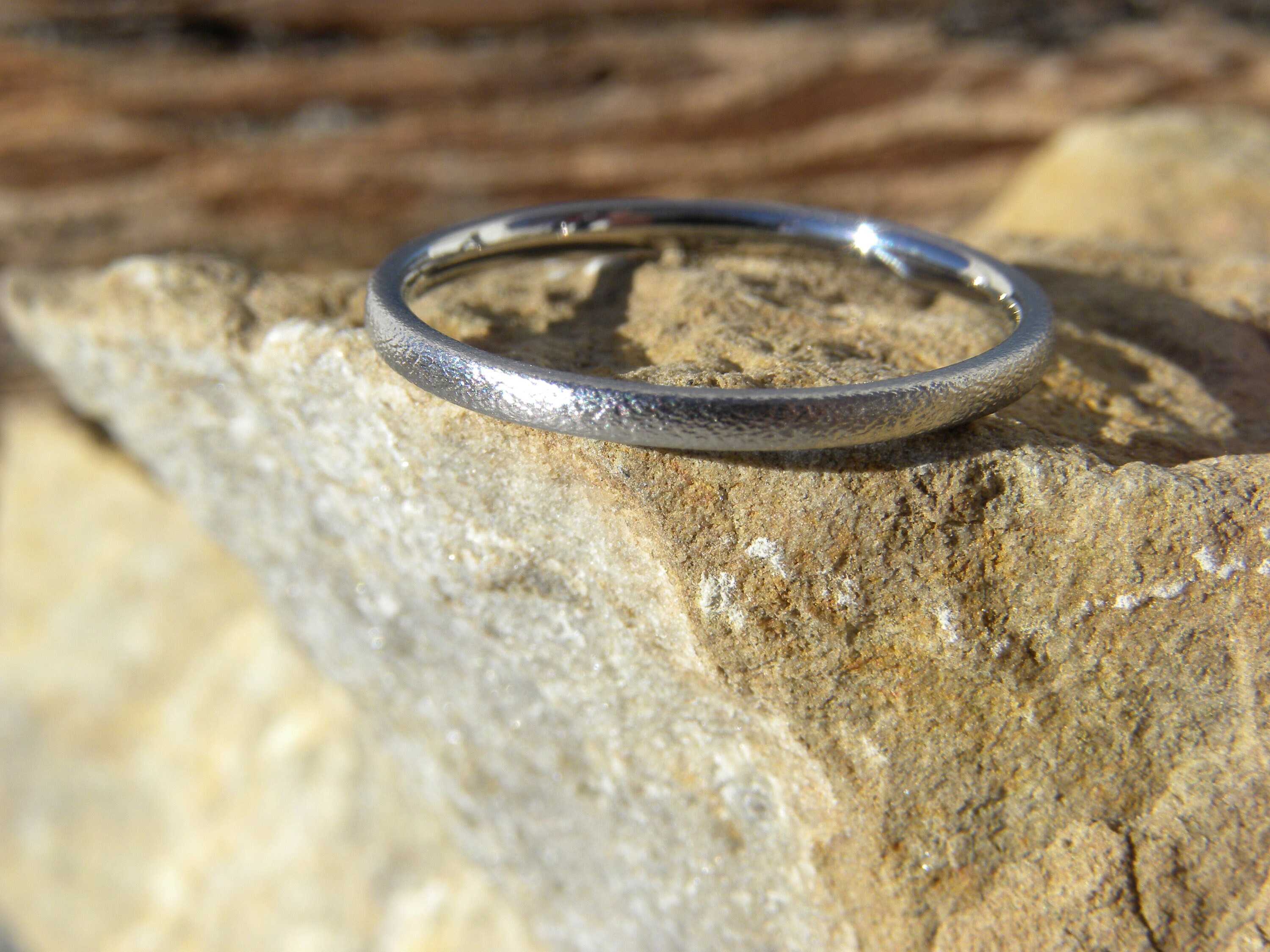 Stackable Ring Petite Titanium Ring Wedding Band 1.5mm | Etsy