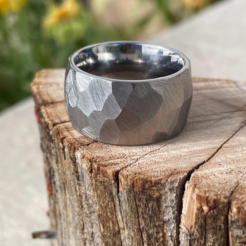 Faceted Wedding Ring - Etsy
