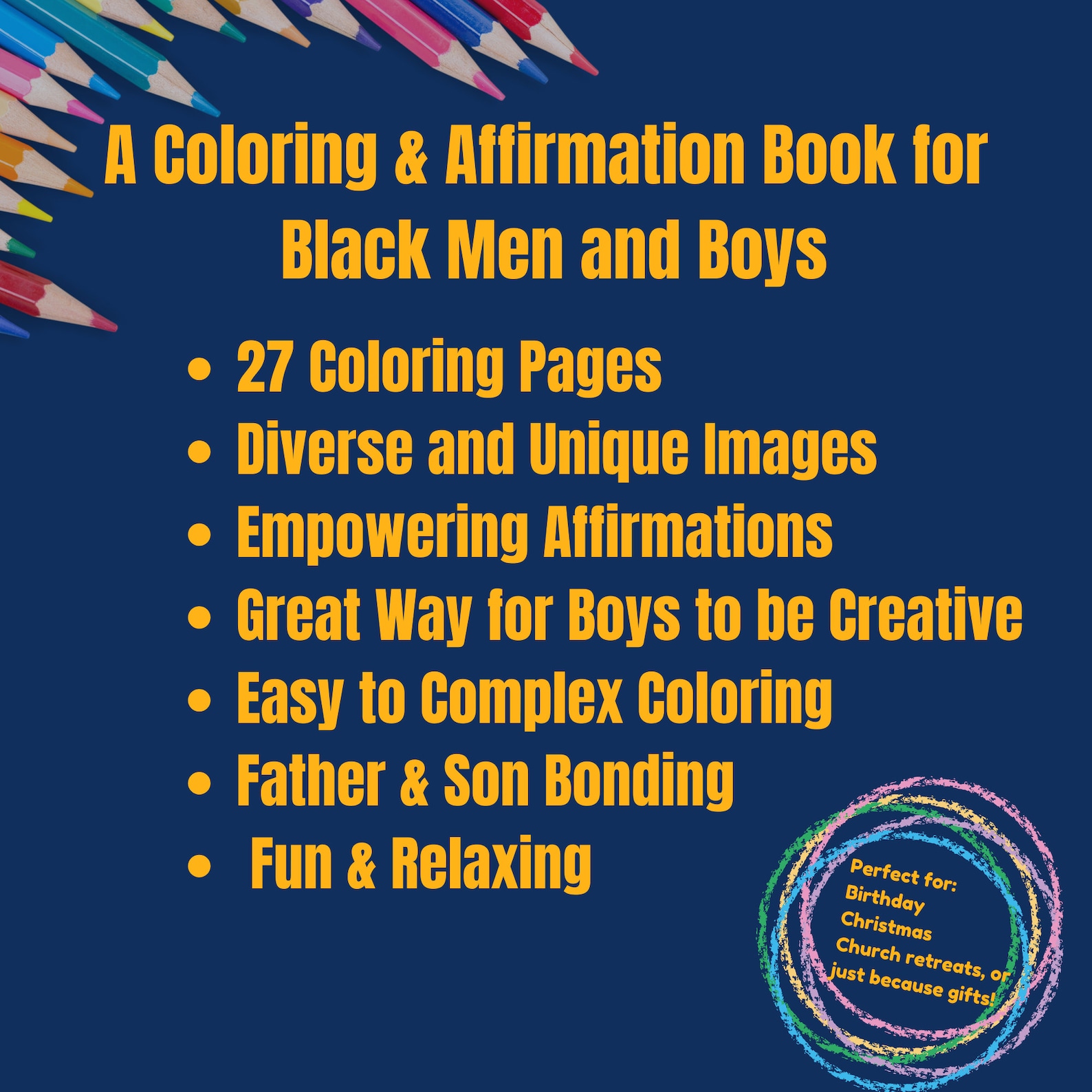 Black Boy Joy Coloring and Affirmations Book | Color | Black Boys ...