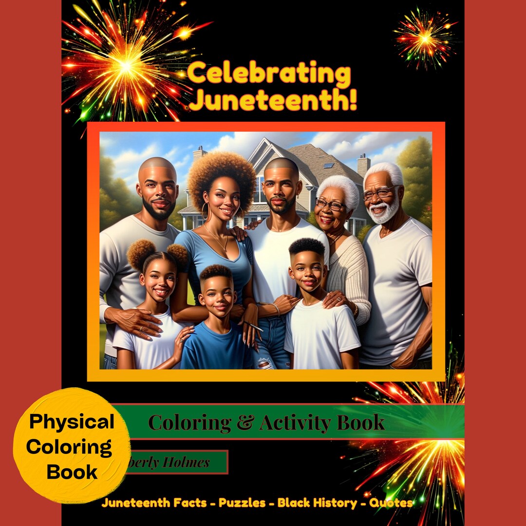 Celebrating Juneteenth Coloring & Activity Book | Black History ...
