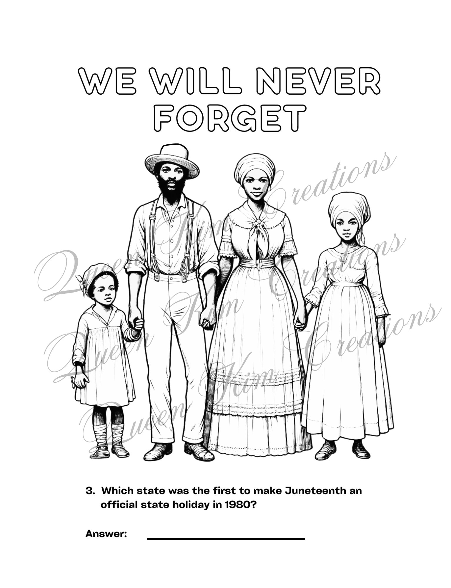 Celebrating Juneteenth Coloring & Activity Book Black History ...