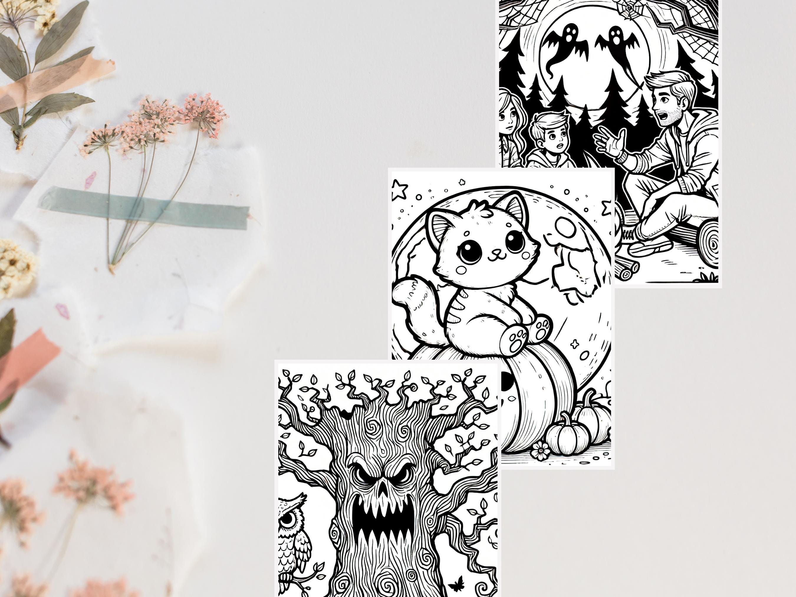 25 Halloween Coloring Pages for Kids Printable Halloween Activity Fun ...