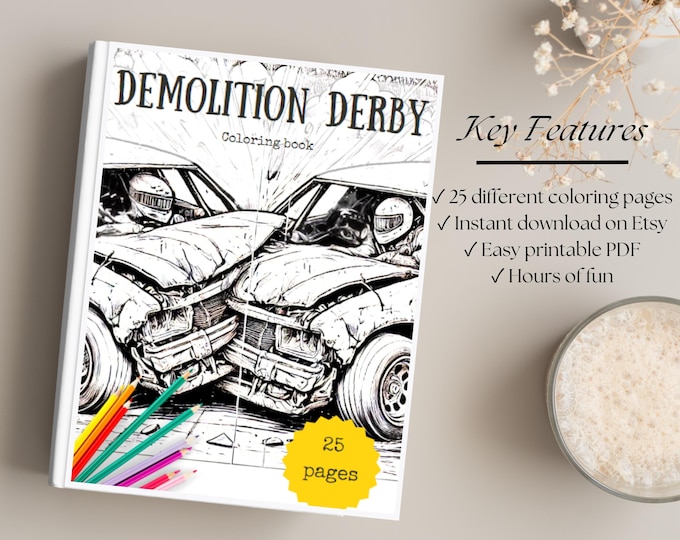 Download - Demolition DERBY Design for Decals - Race Car Slinging Mud ...