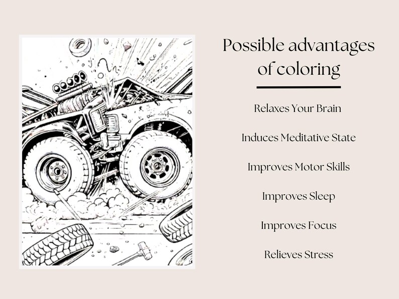 Demolition Derby Coloring Book: 25 Printable Mayhem Pages (PDF) - Etsy