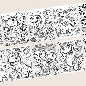 40 Cute Dinosaurs Coloring Pages, Dinosaurs Printable, Coloring ...