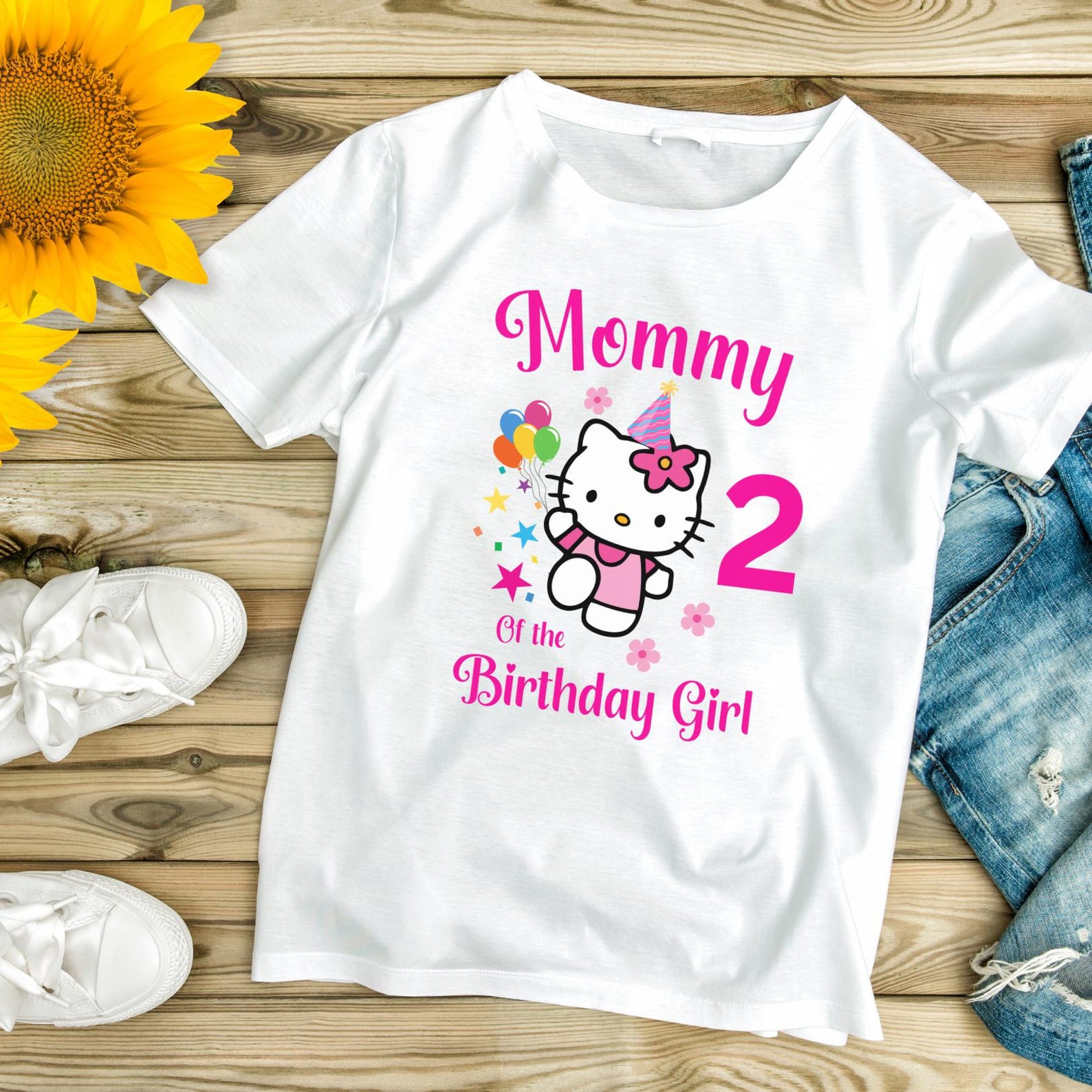 Hello Cat Birthday Shirts | Custom Girl Birthday | Matching Hello ...