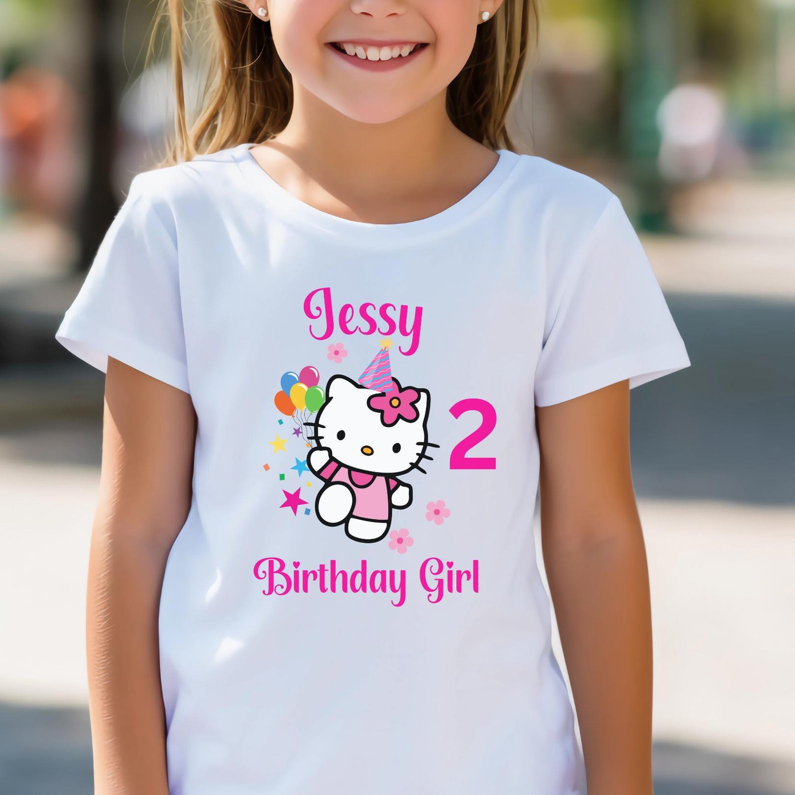 Hello Cat Birthday Shirts | Custom Girl Birthday | Matching Hello ...