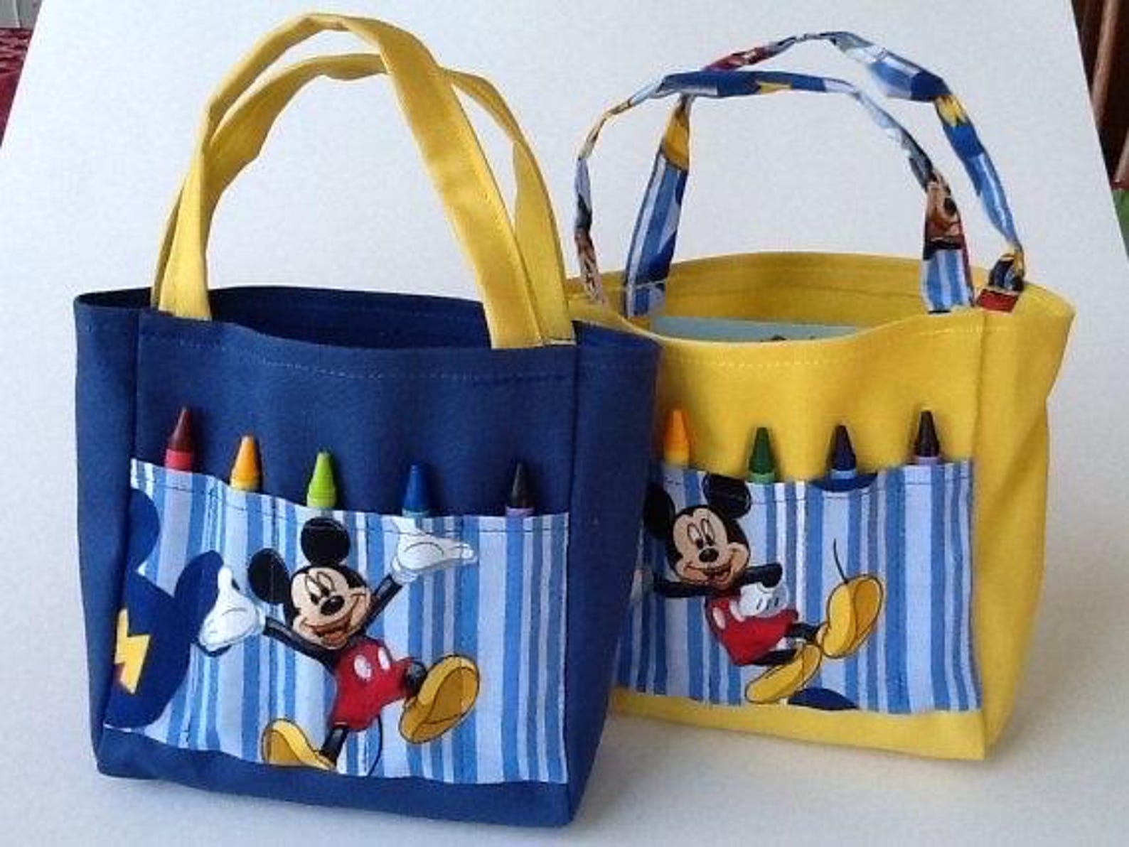 Large Crayon Bag Mickey Mouse - Etsy