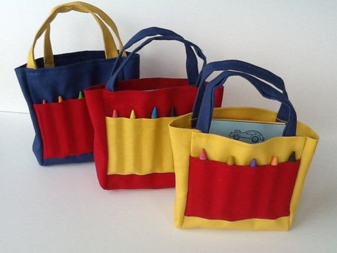 Large Crayon Bag Primary Colors - Etsy