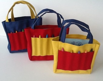 Large Crayon Bag Primary Colors - Etsy