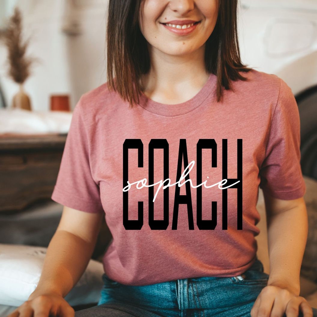 Custom Coach Shirt, Team Coach Shirt, Sport Coach Shirt,coaching Shirt ...