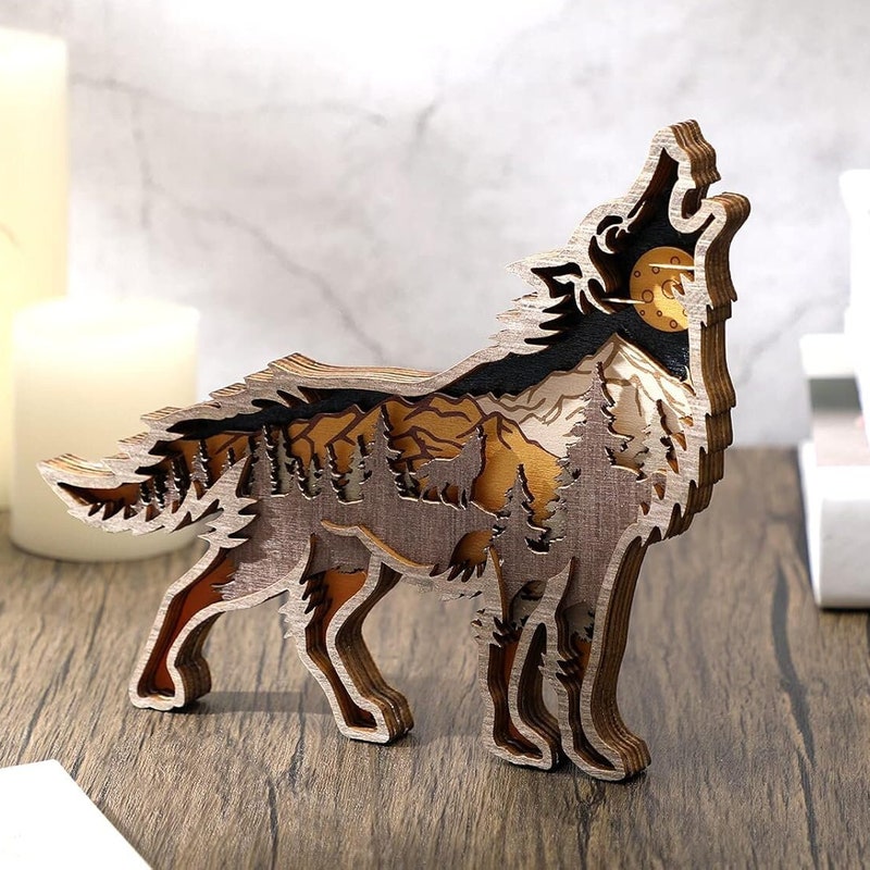 Wolf Laser Engrave Svg - Etsy