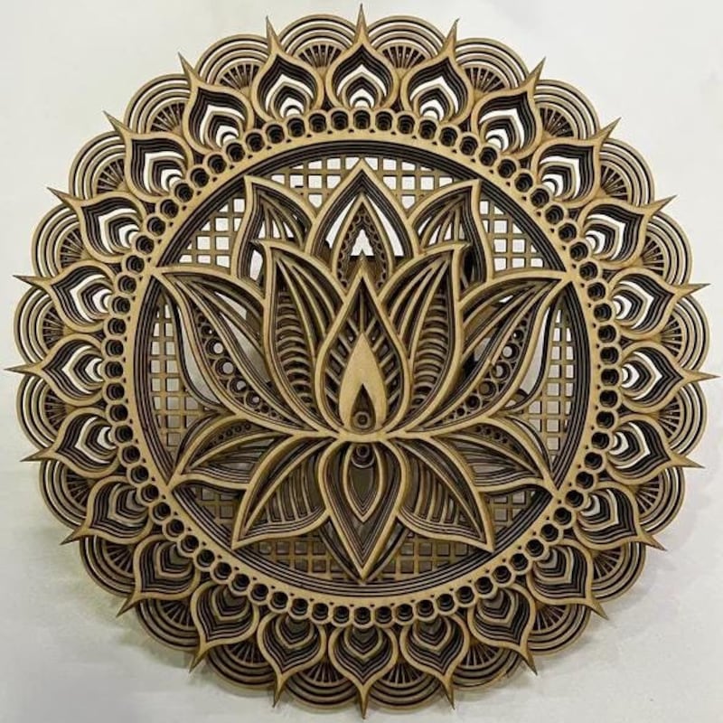 Wooden Laser Lotus Cut - Etsy