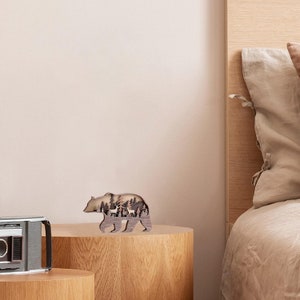 Wild Bear Wooden 3D Layered Engraved Laser Cut File, Decoration ...