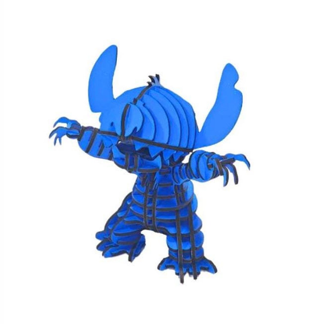 Lilo Cartoon 3D Wood Puzzle Laser Cut Files, Layered Art Piece ...