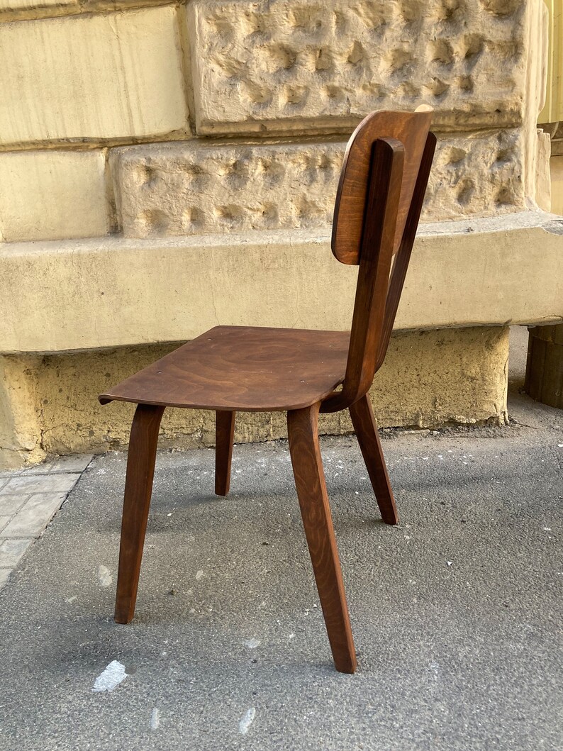 Vintage Wooden Chair |designer Chair in Constructivism Style | Bauhaus ...