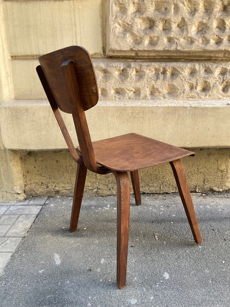 Vintage Wooden Chair |designer Chair in Constructivism Style | Bauhaus ...
