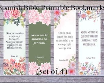 Spanish Bible Printable Bookmarks, Spanish Bible Bookmarks - Etsy