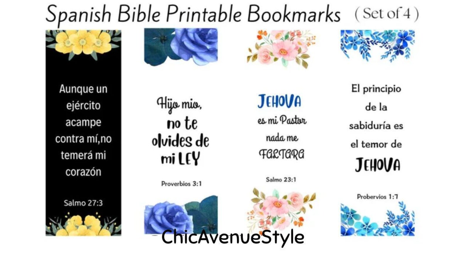 Spanish Bible Printable Bookmarks, Spanish Bible Bookmarks - Etsy