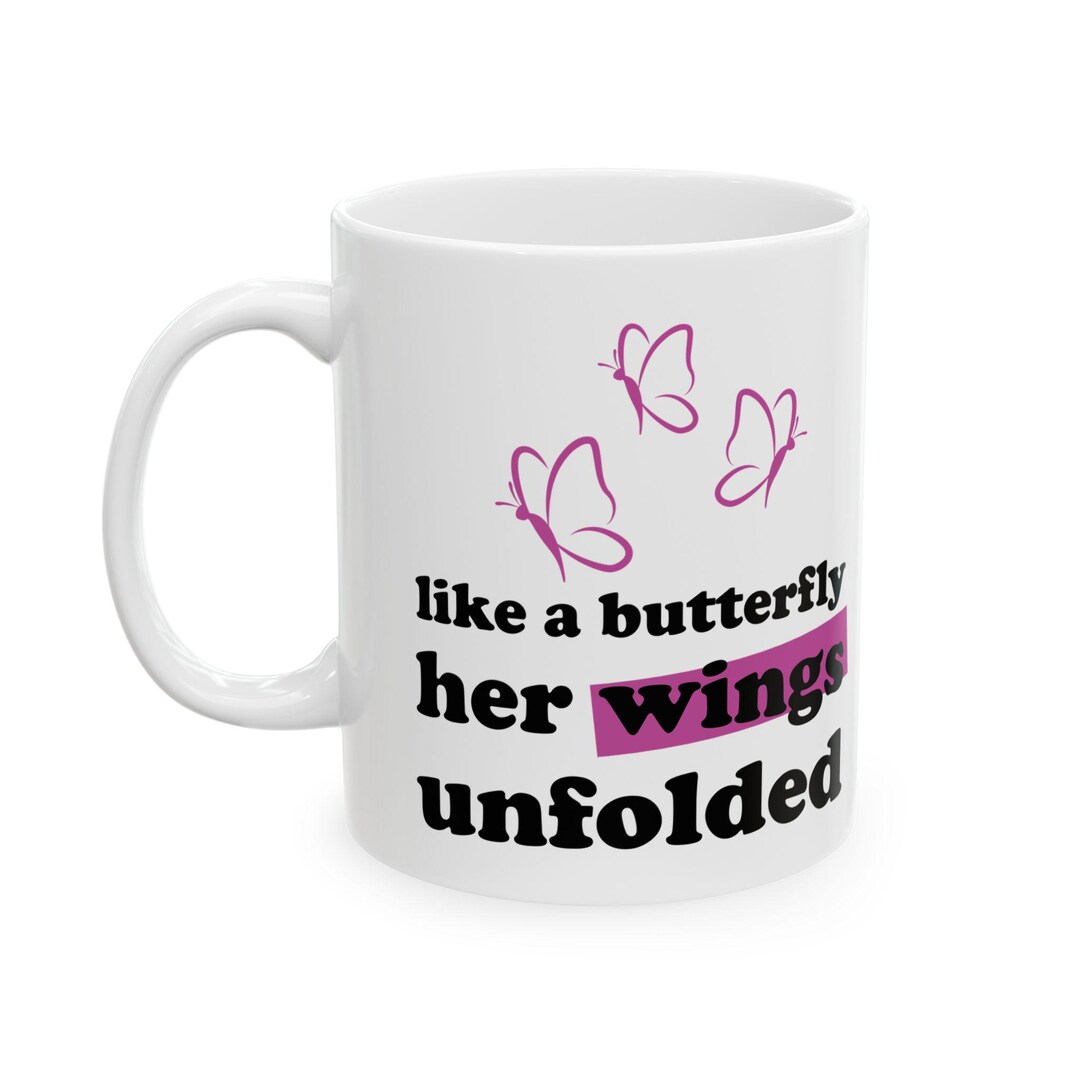 Butterfly Wings Mug, Inspirational Mug for Women, Self Growth Coffee ...
