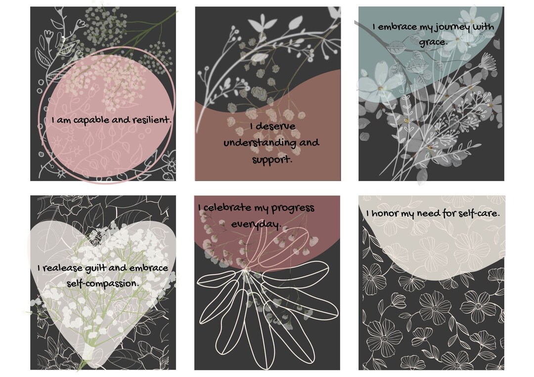 Self-compassion ADHD Affirmations for Women - Etsy