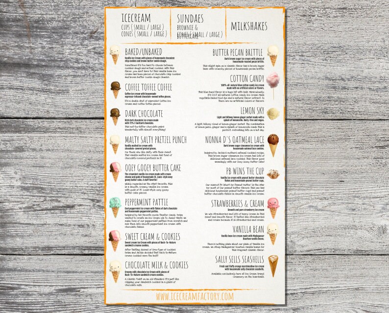 Menu Template, Printable Menu Card, Menu Printable, Instant Download ...