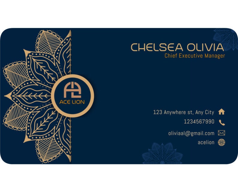 Business Card Template, Instant Download, Printable Business Card ...