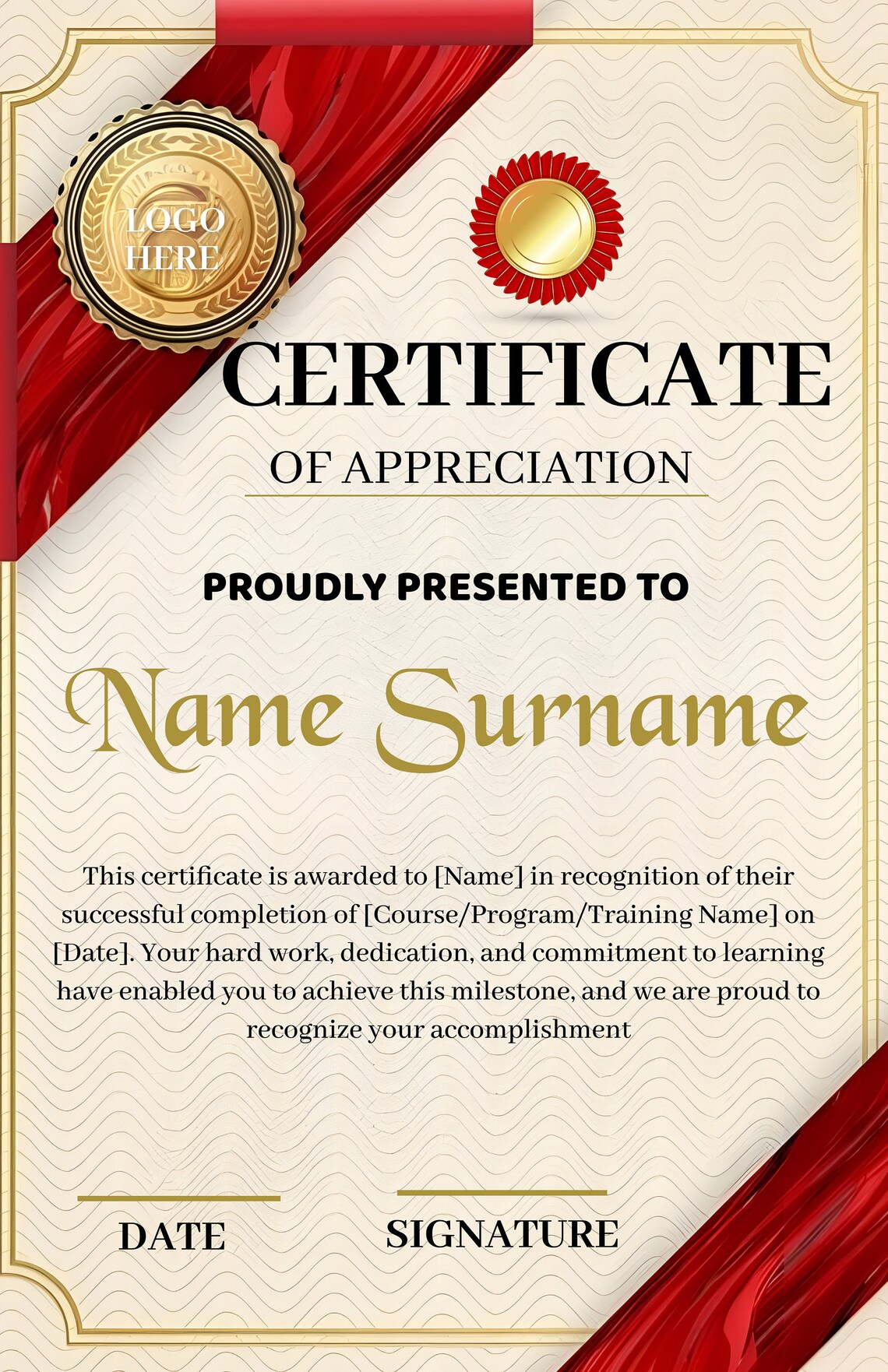 Personalized Printable DIGITAL Certificate. Certificate Template Design ...